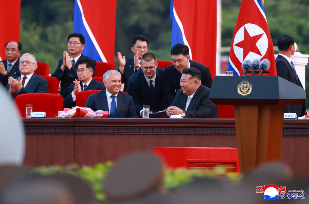 DPRK: Respected Comrade Kim Jong Un Makes Speech at Celebration of 80th ...